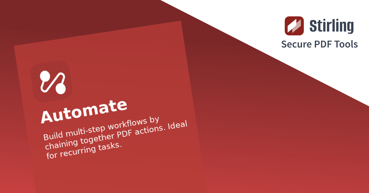 Automate - Stirling PDF